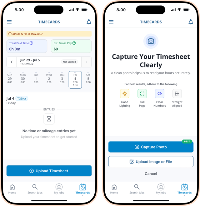 Two Options for Submitting Your Timesheet