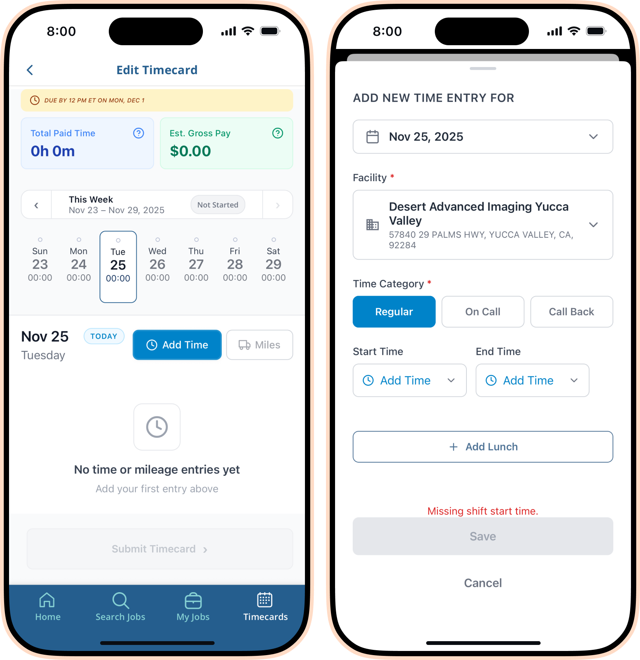 Two Options for Submitting Your Timesheet